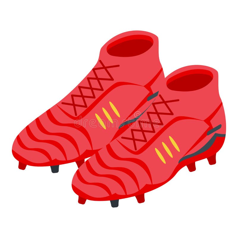 American Football Boots Icon, Isometric Style Stock Vector ...