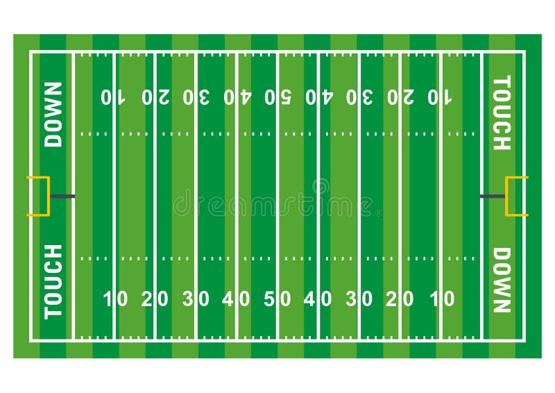 American Football Field NFL EPS Stock Vector - Illustration of ...