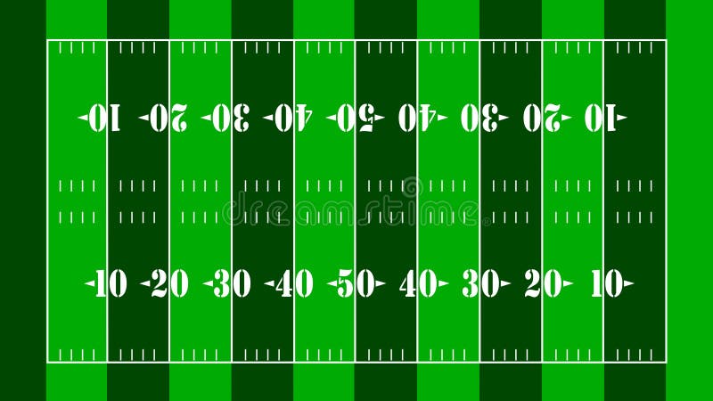 American Football Field Clean Design Stock Illustration - Illustration ...