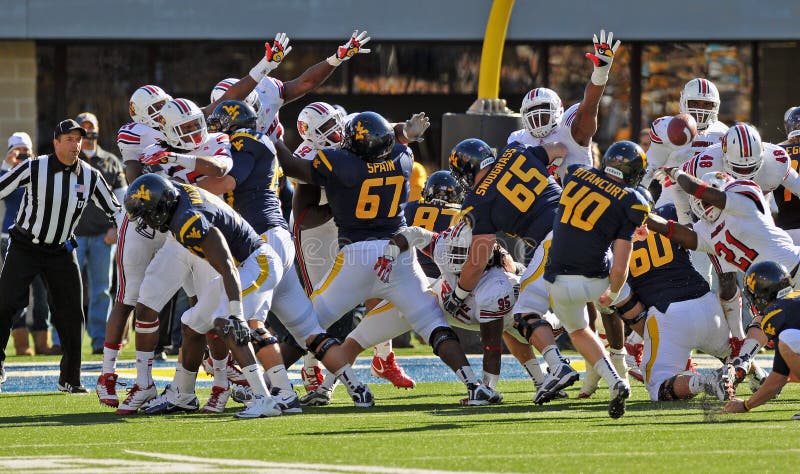 American Football Field Goal Block Editorial Image - Image of physical ...