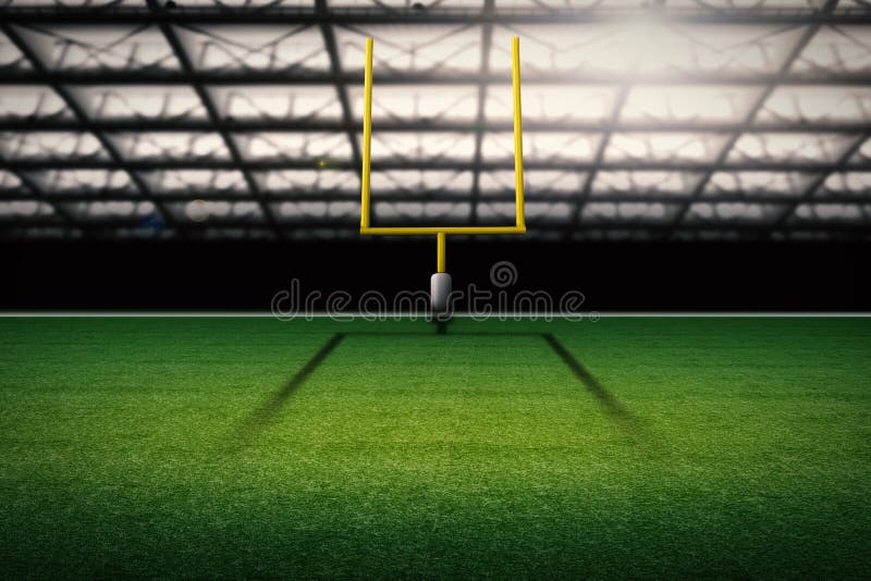 American Football Field Goal Post Stock Illustration - Illustration of ...