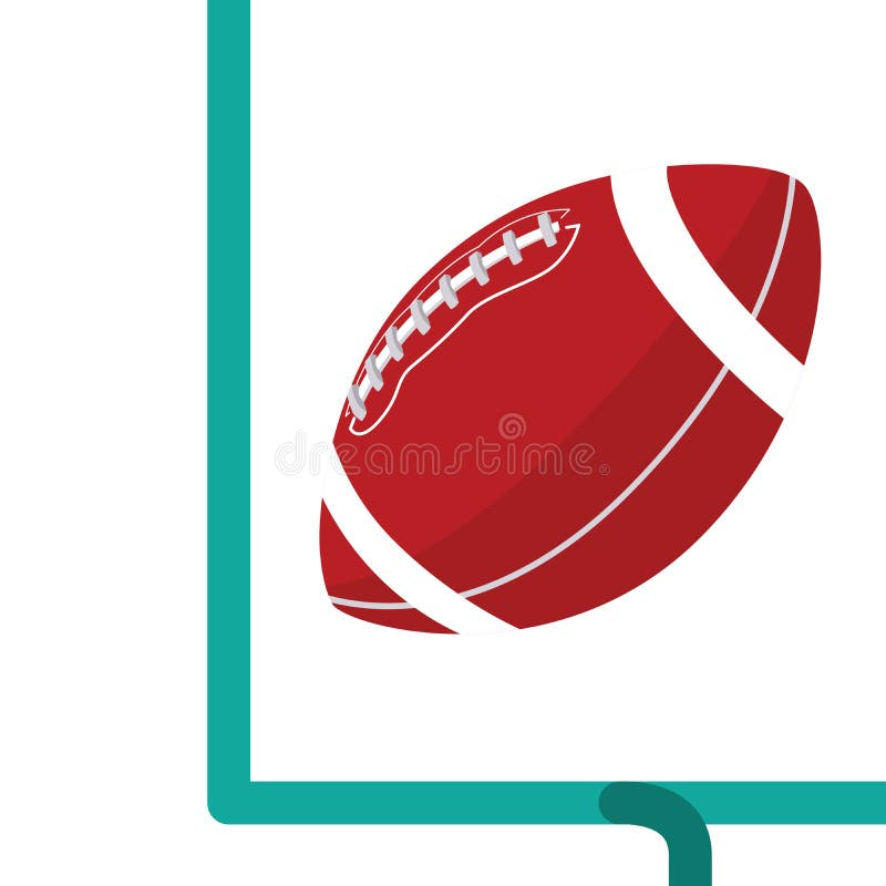 American Football Field Goal Stock Vector - Illustration of post, ball ...