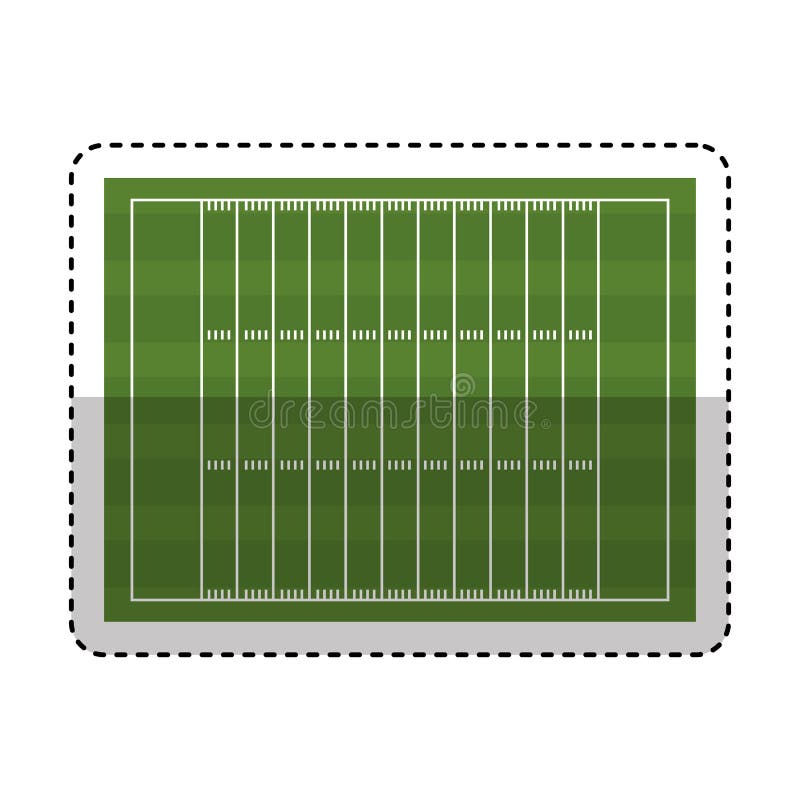 American Football Field Icon Stock Vector - Illustration of design ...