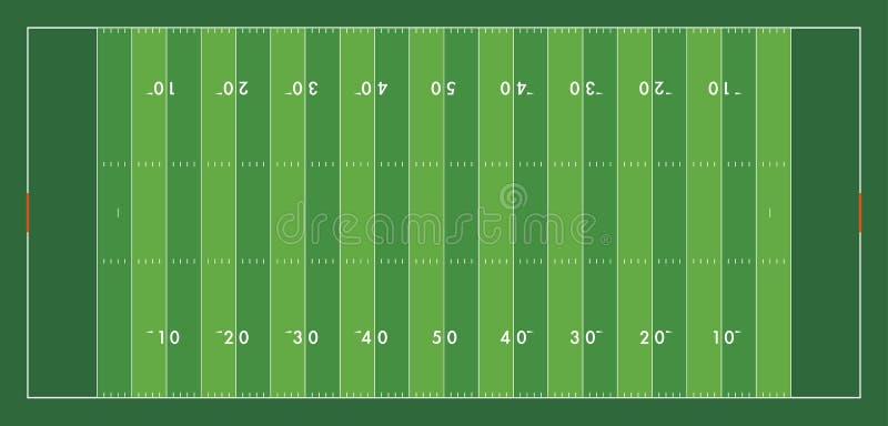American football field. stock illustration. Illustration of texture ...