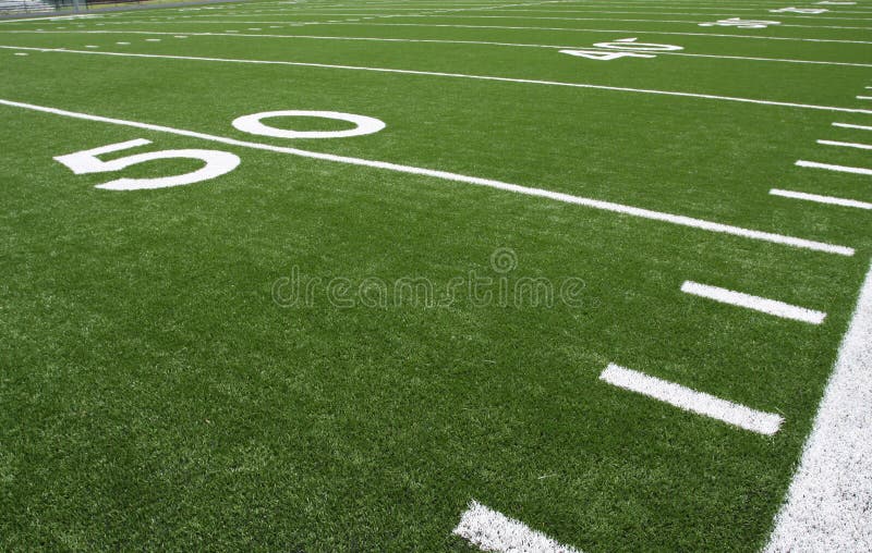 American Football Field Yard Lines Stock Photo - Image of sport ...