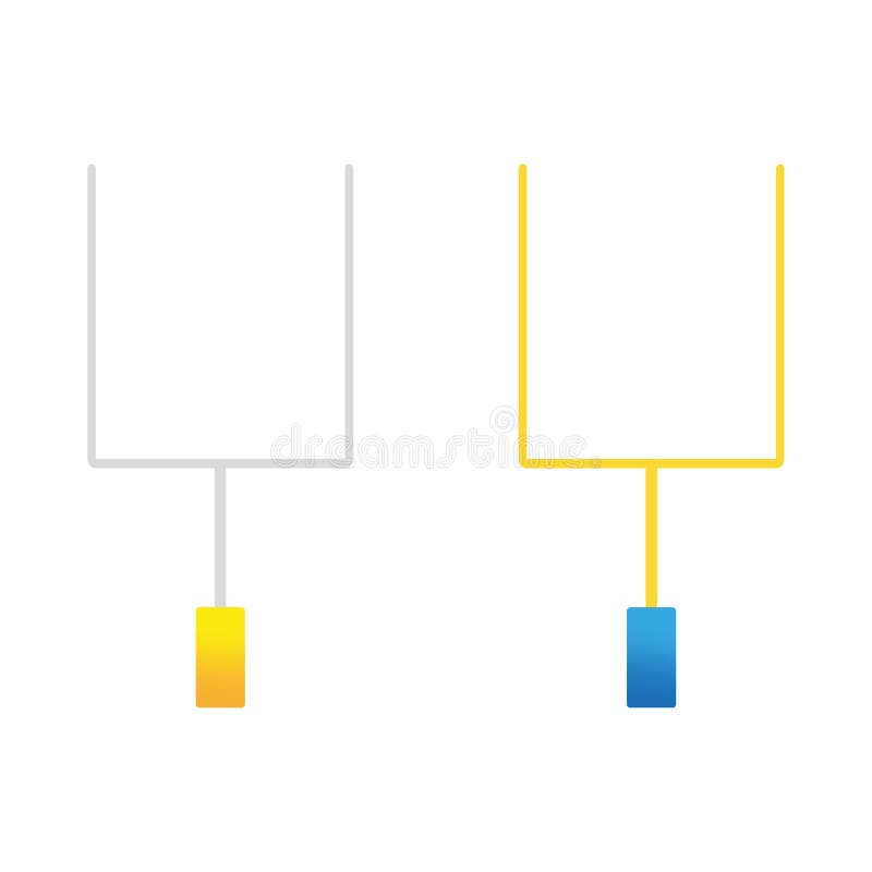 Goal Post Side View Stock Illustrations – 29 Goal Post Side View Stock ...