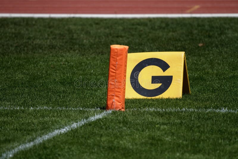 American Football Goal Line Stock Photo - Image of sports, field: 24214090