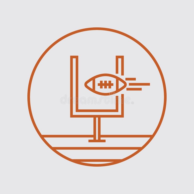 American Football Goal Post. Vector Illustration Decorative Design ...