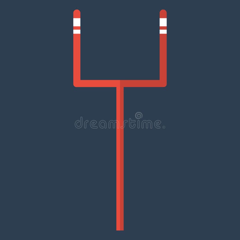 American Football Goal Post. Vector Illustration Decorative Design ...