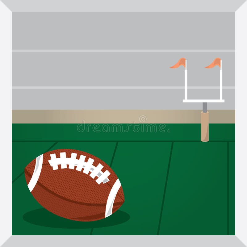 American Football Goal Post. Vector Illustration Decorative Design ...