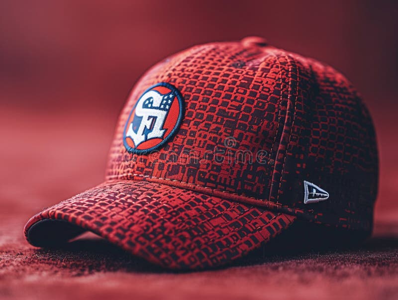 American Football Hat with Team Logo Stock Image - Image of culture ...