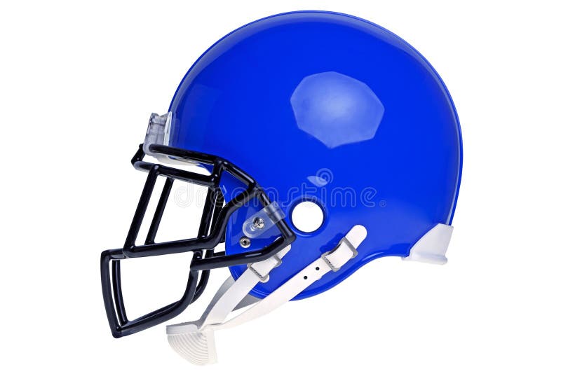 Red Football Helmet Side View Stock Photo - Image of path, protection ...