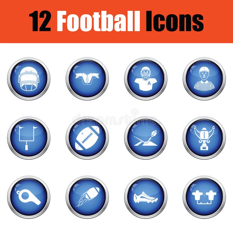 American football icon. stock vector. Illustration of competition ...
