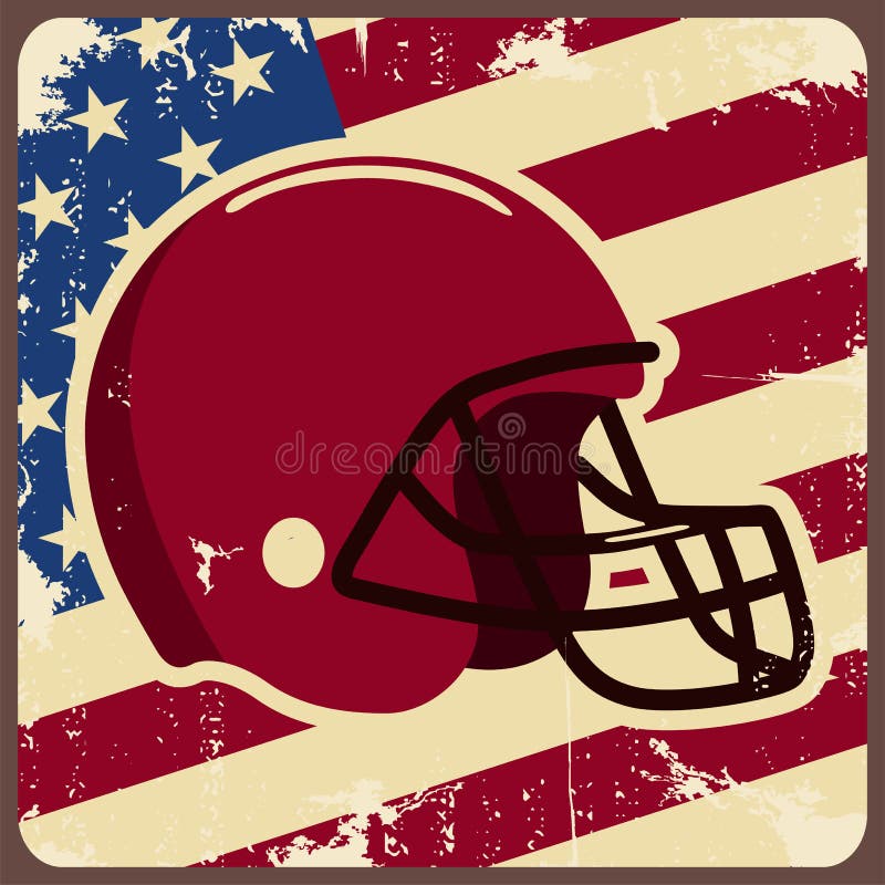 American Football Helmet American Flag Stock Illustrations – 2,184 ...