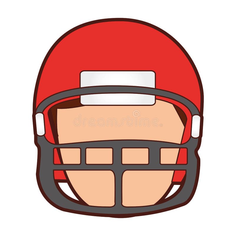 American Football Player Avatar Stock Vector - Illustration of american ...
