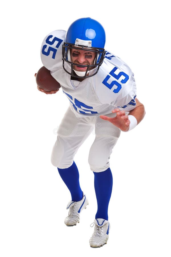 American Football Player Cut Out Stock Image - Image of quarterback ...