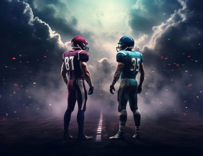 American football player stock illustration. Illustration of player ...