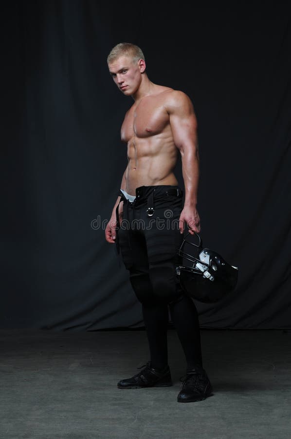 American football player stock photo. Image of bodybuilder - 97606282