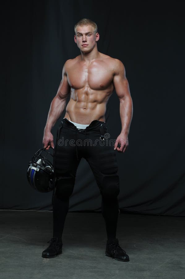 American football player stock image. Image of playing - 97606697