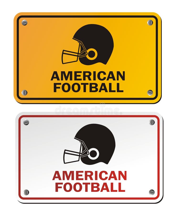 American football signs stock illustration. Illustration of icon - 50456895