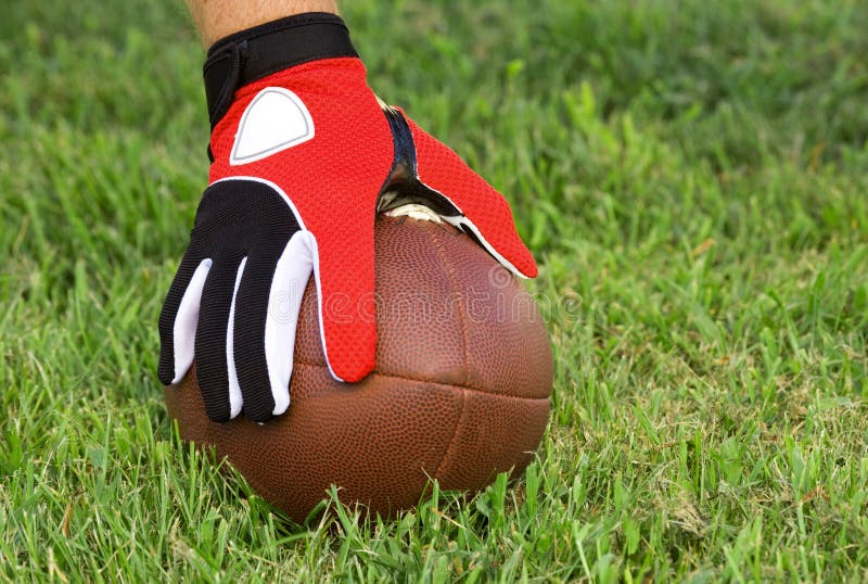 American Football Snap stock image. Image of gloves, team - 15325963