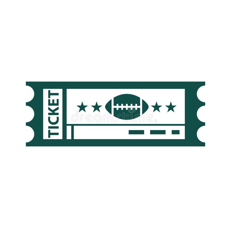 American Football Ticket. Vector Illustration Decorative Design Stock ...