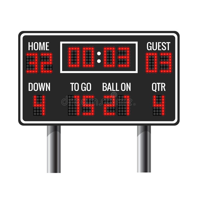 Vector scoreboard ABC. stock vector. Illustration of analog - 77495839