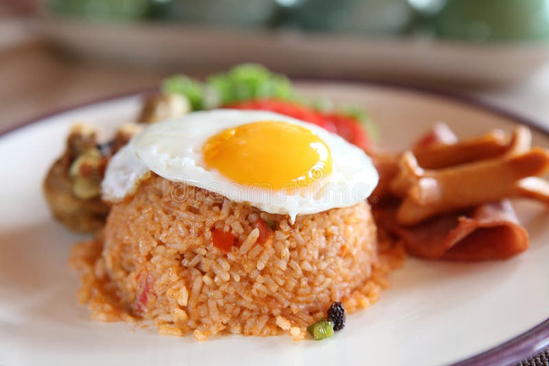 American fried rice stock photo. Image of gourmet, meat - 141545080