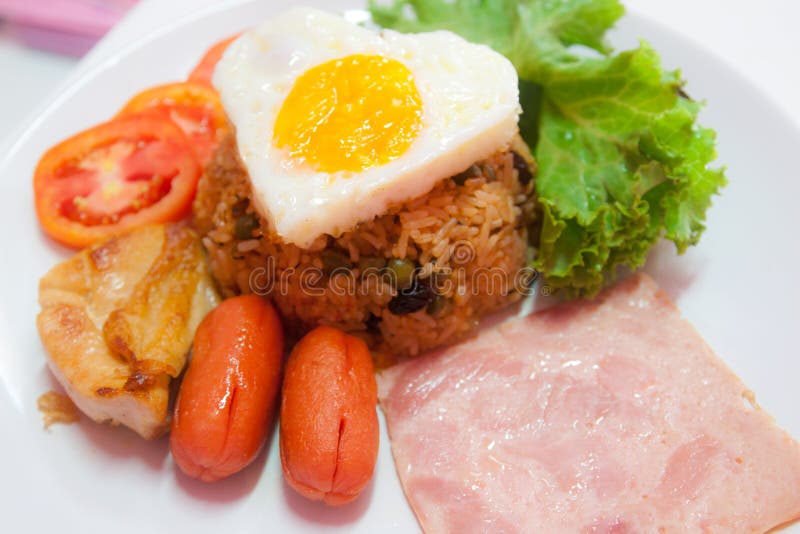 American fried rice stock image. Image of breakfast, dinner - 25169891