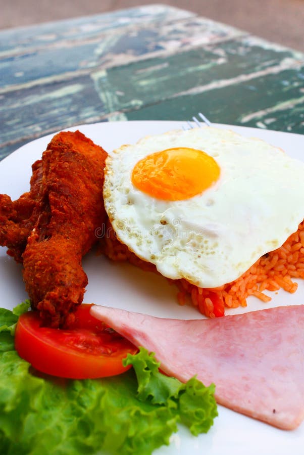 American fried rice stock image. Image of lunch, asian - 29475485