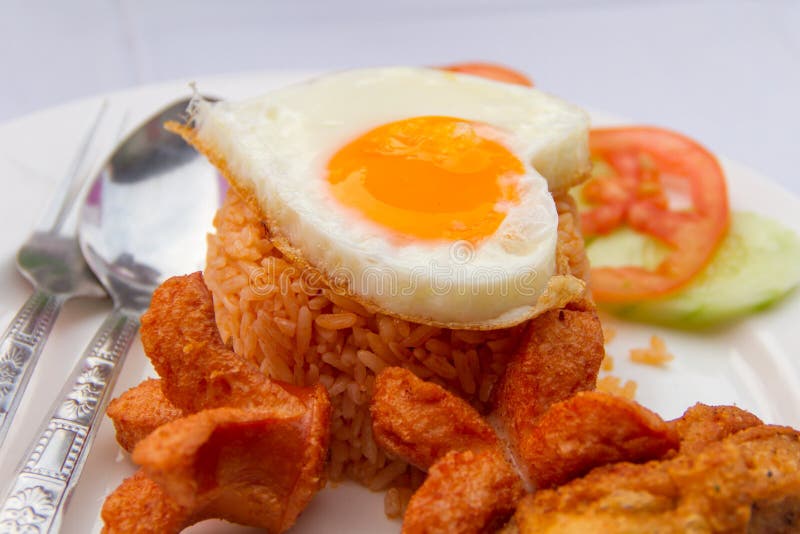 American fried rice stock photo. Image of isolated, rice - 94051726