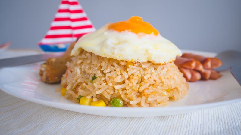 American fried rice. stock photo. Image of spice, hotel - 71109336