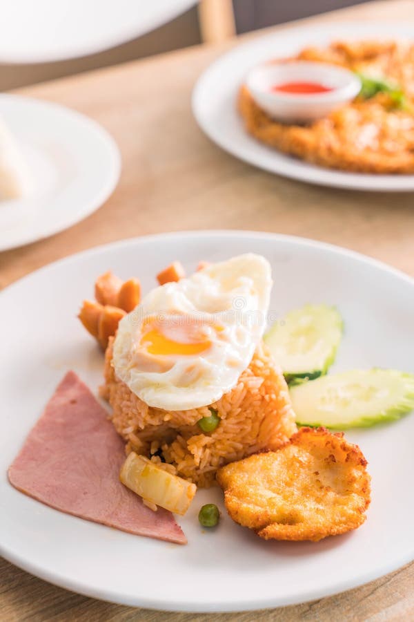 American Fried Rice stock photo. Image of american, hotel - 120817638