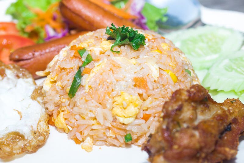 American fried rice stock photo. Image of menu, chicken - 84825166