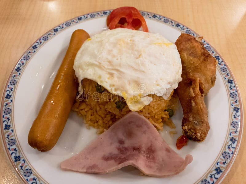 American Fried Rice, Popular Fried Rice in Thailand. Stock Photo ...