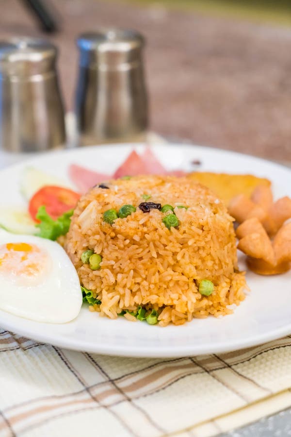 American fried rice stock image. Image of rice, cook - 93536965