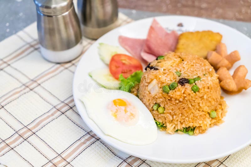 American fried rice stock image. Image of menu, healthy - 93923183