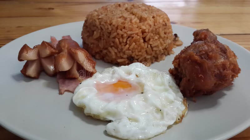 American fried rice stock image. Image of rice, dish - 49241663