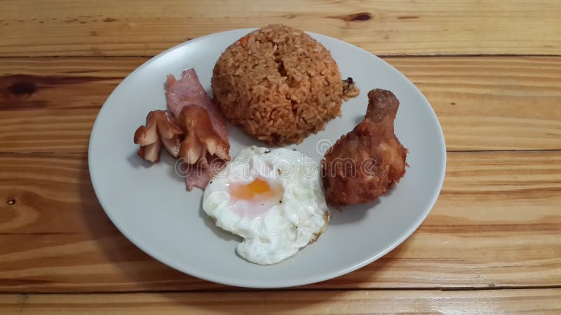 American fried rice stock image. Image of rice, dish - 49241665