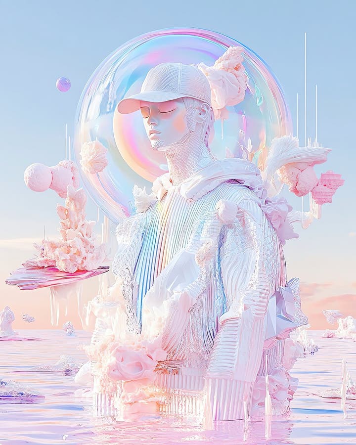 American Gothic Pop Art Variations, a Vaporwave Aesthetic with Glitch ...