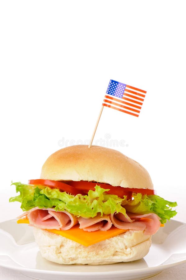 American Ham Salad Roll stock image. Image of baked, food - 9585559