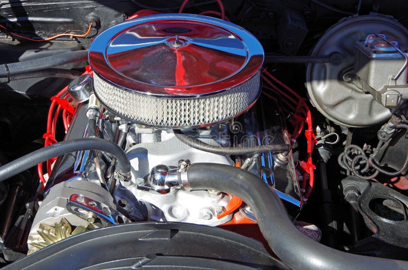 American hot rod engine stock image. Image of auto, muscle - 78023779