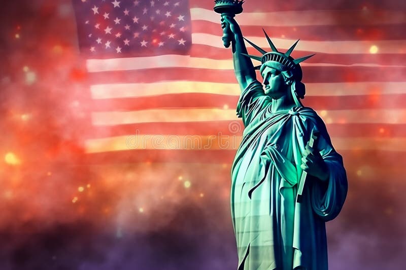 American Independence Day. Generate Ai Stock Illustration ...