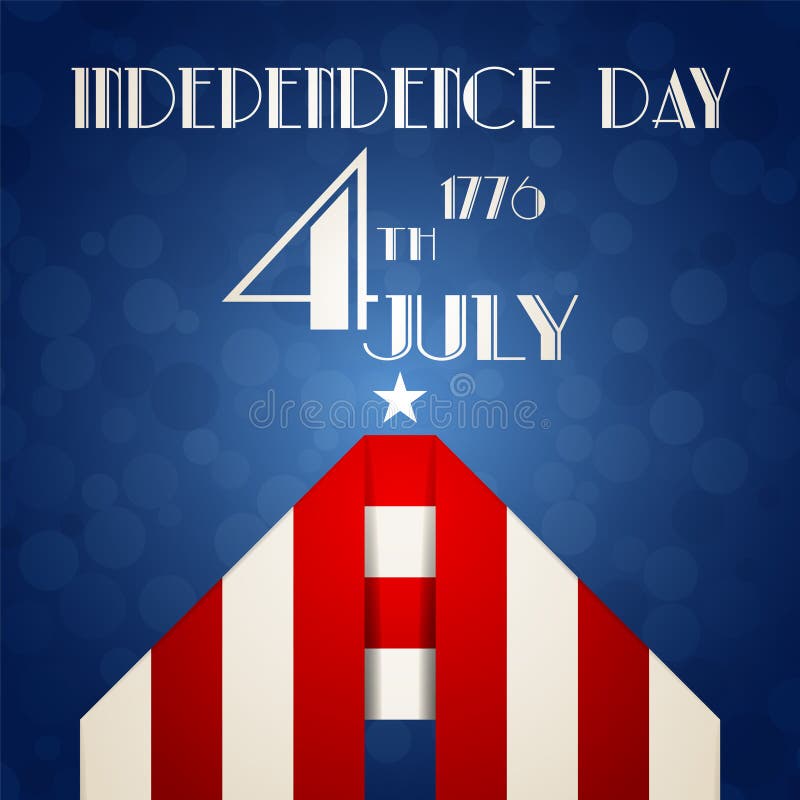 American Independence Day Illustration Stock Vector - Illustration of ...