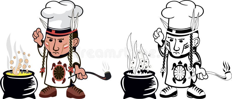 Native American Chef Stock Illustrations – 14 Native American Chef ...