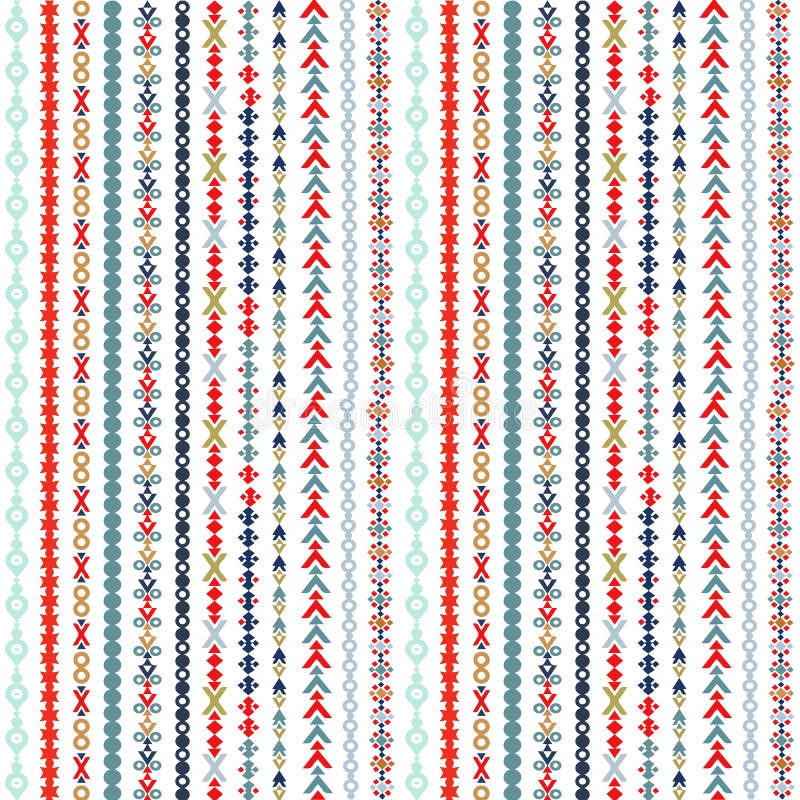 American Indian Ethnic Pattern Vector Stock Vector - Illustration of ...