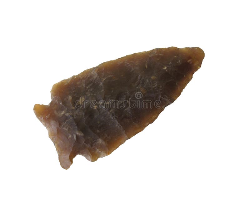 American Indian Flint Weapon Stock Photo - Image of arrowhead, lance ...