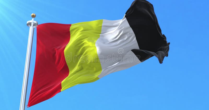 American Indian Movement Flag Waving. Loop Stock Footage - Video of ...