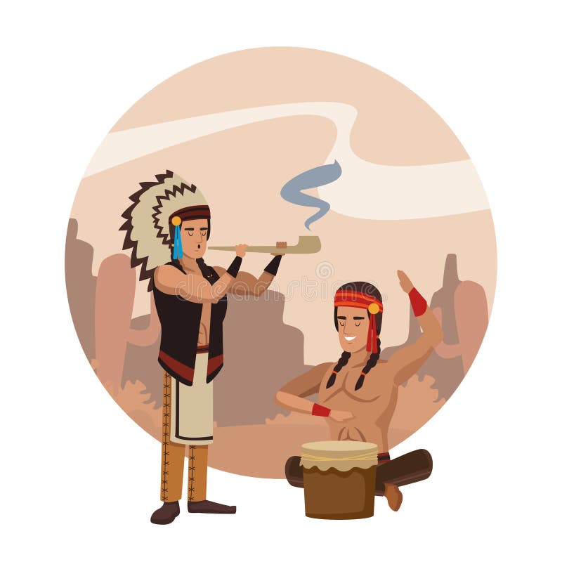 American Indian Ritual Stock Vector Illustration Of Design 113571394