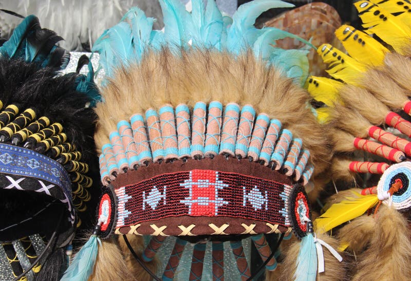 American Indian Traditional Costume Stock Image - Image of aborigine ...